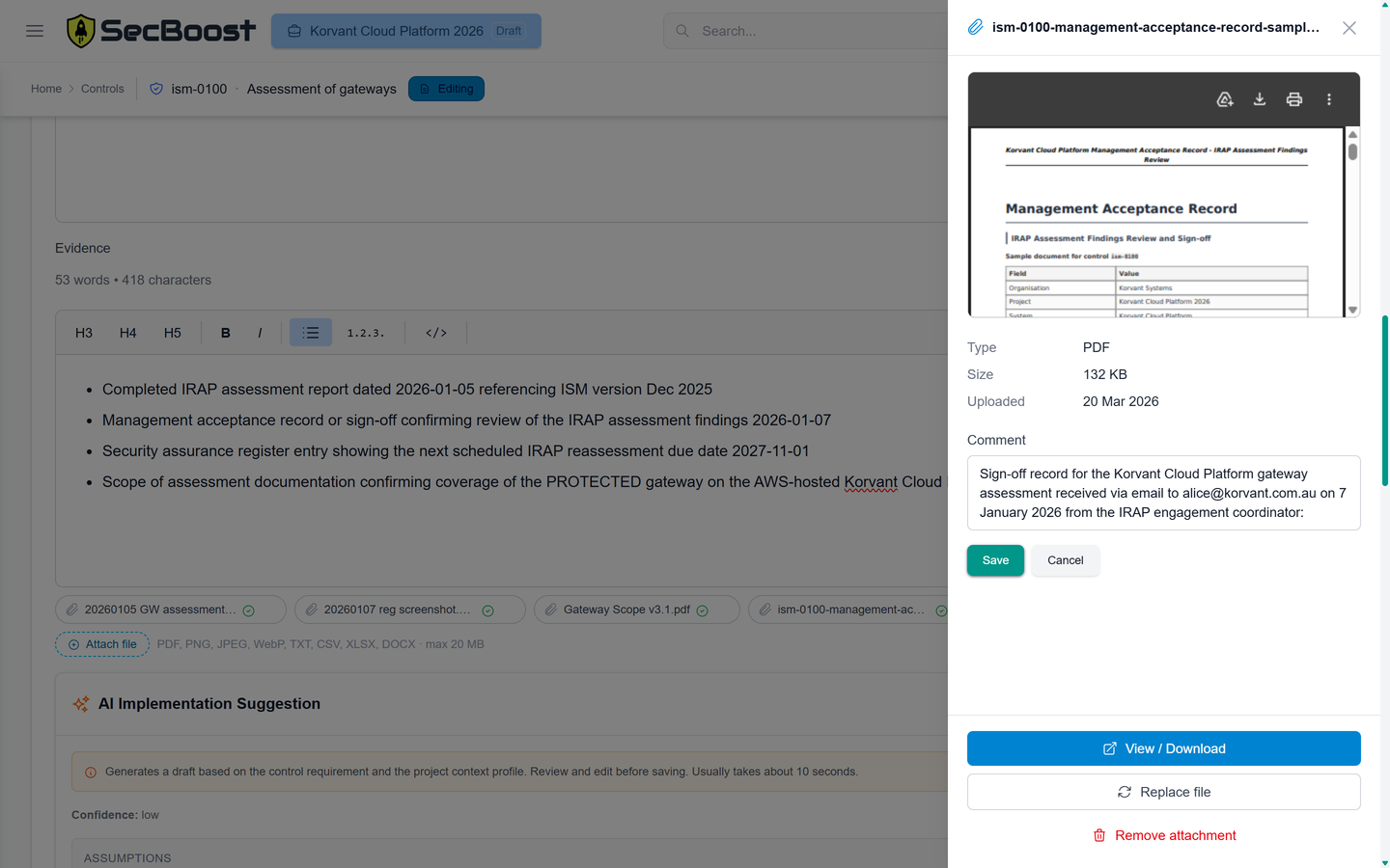 SecBoost: ISM Compliance and Security Documentation for Australian ...